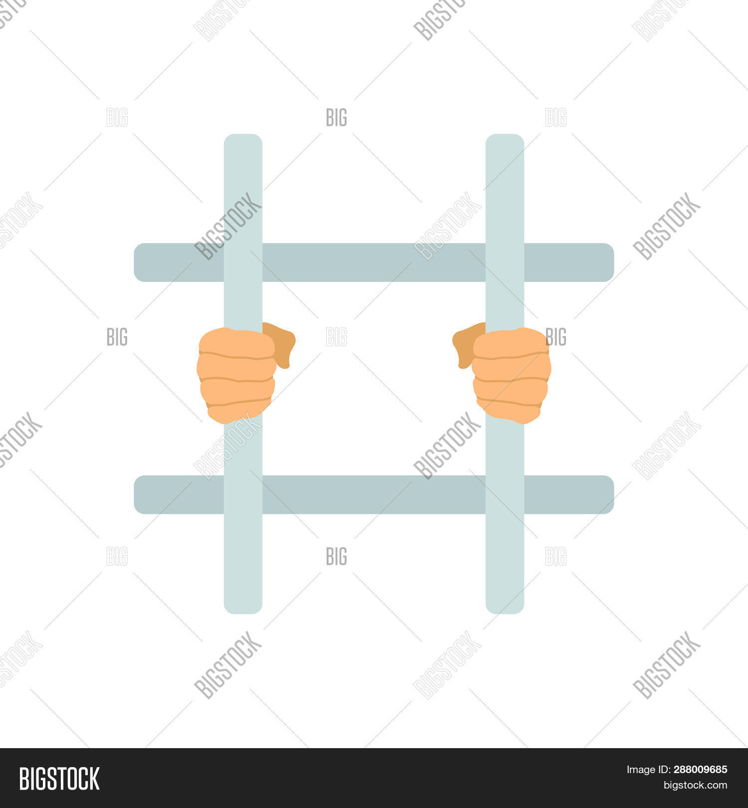 Hands Holding Prison Vector & Photo (Free Trial) | Bigstock