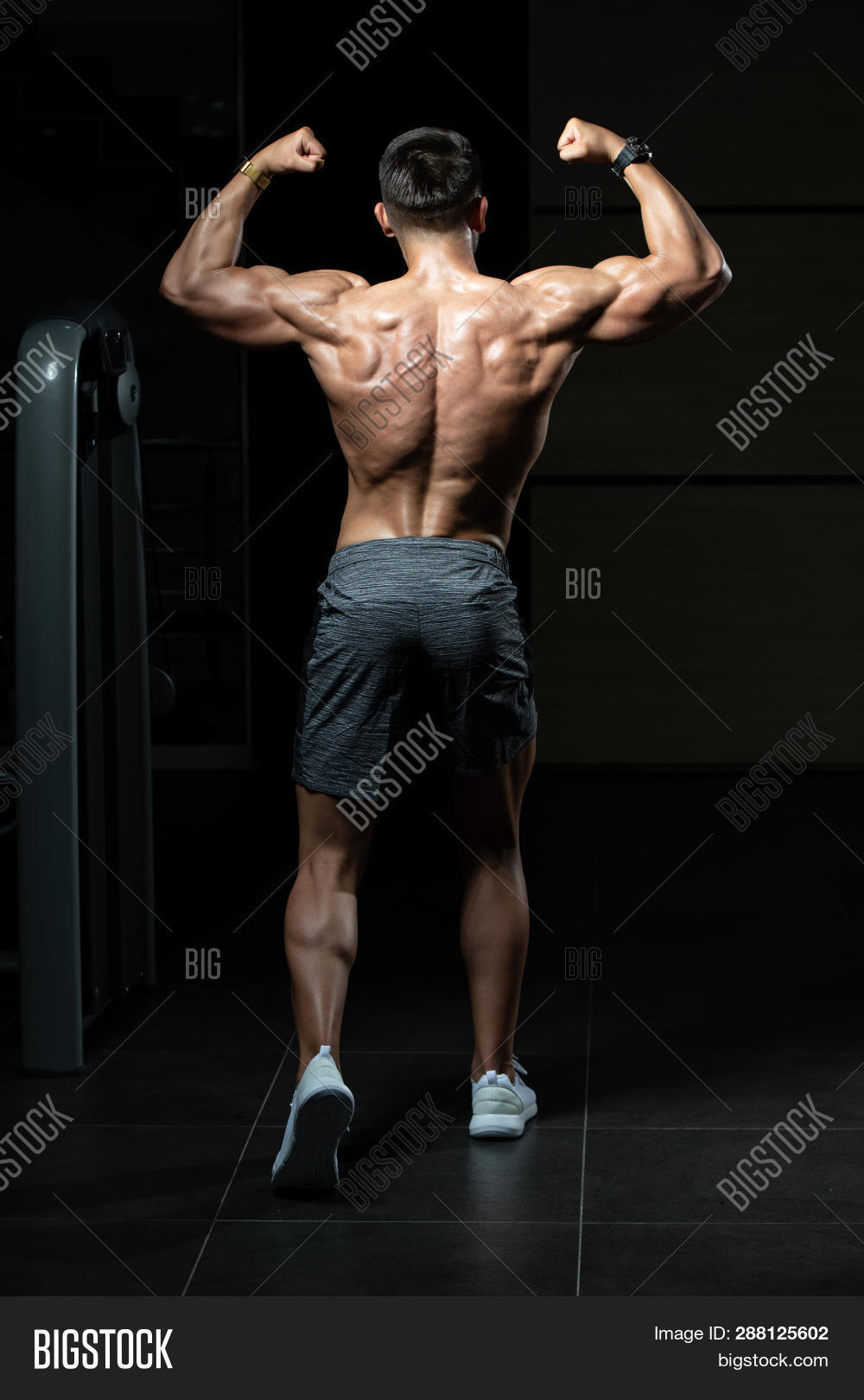 Muscular Man Flexing Image & Photo (Free Trial) | Bigstock