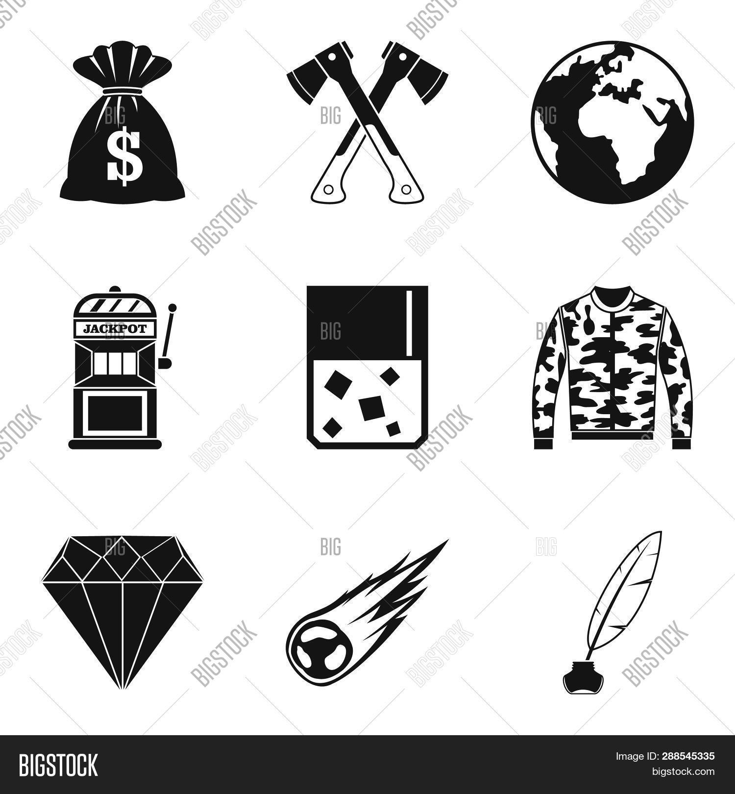 Act Icons Set. Simple Image & Photo (Free Trial) | Bigstock