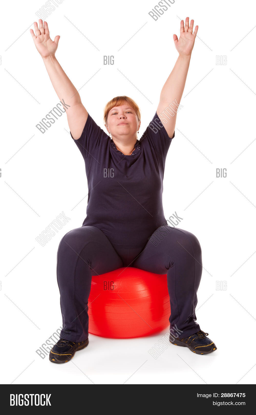 Fat Woman Big Red Image & Photo (Free Trial) | Bigstock