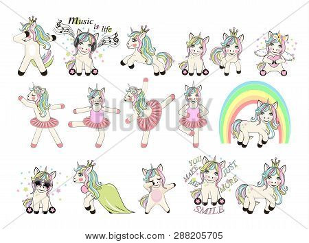 Big Set Unicorns Vector & Photo (Free Trial) | Bigstock