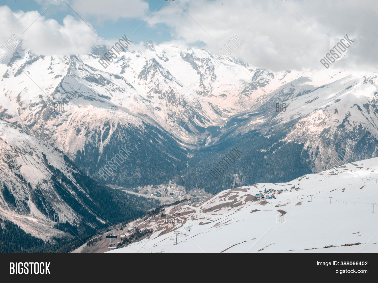 Mountain Valley Snow Image & Photo (Free Trial) | Bigstock