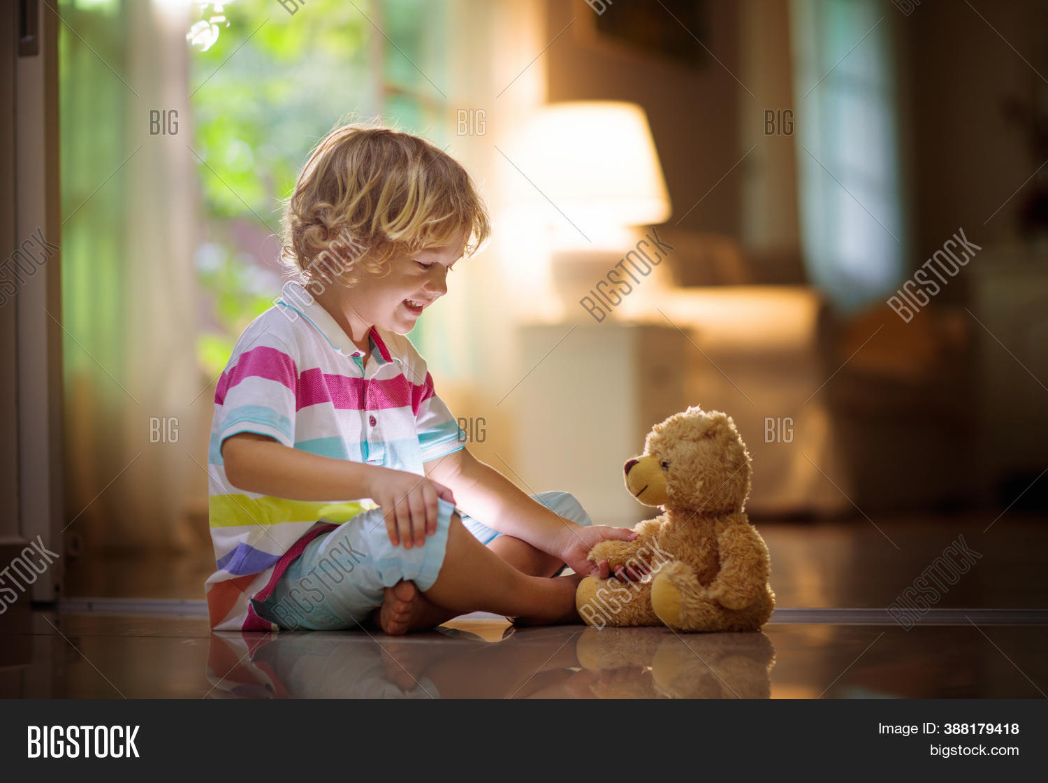 Child Playing Teddy Image & Photo (Free Trial) | Bigstock
