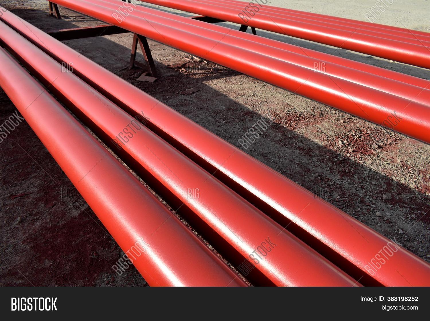 Red Steel Pipes Fire Image & Photo (Free Trial) | Bigstock
