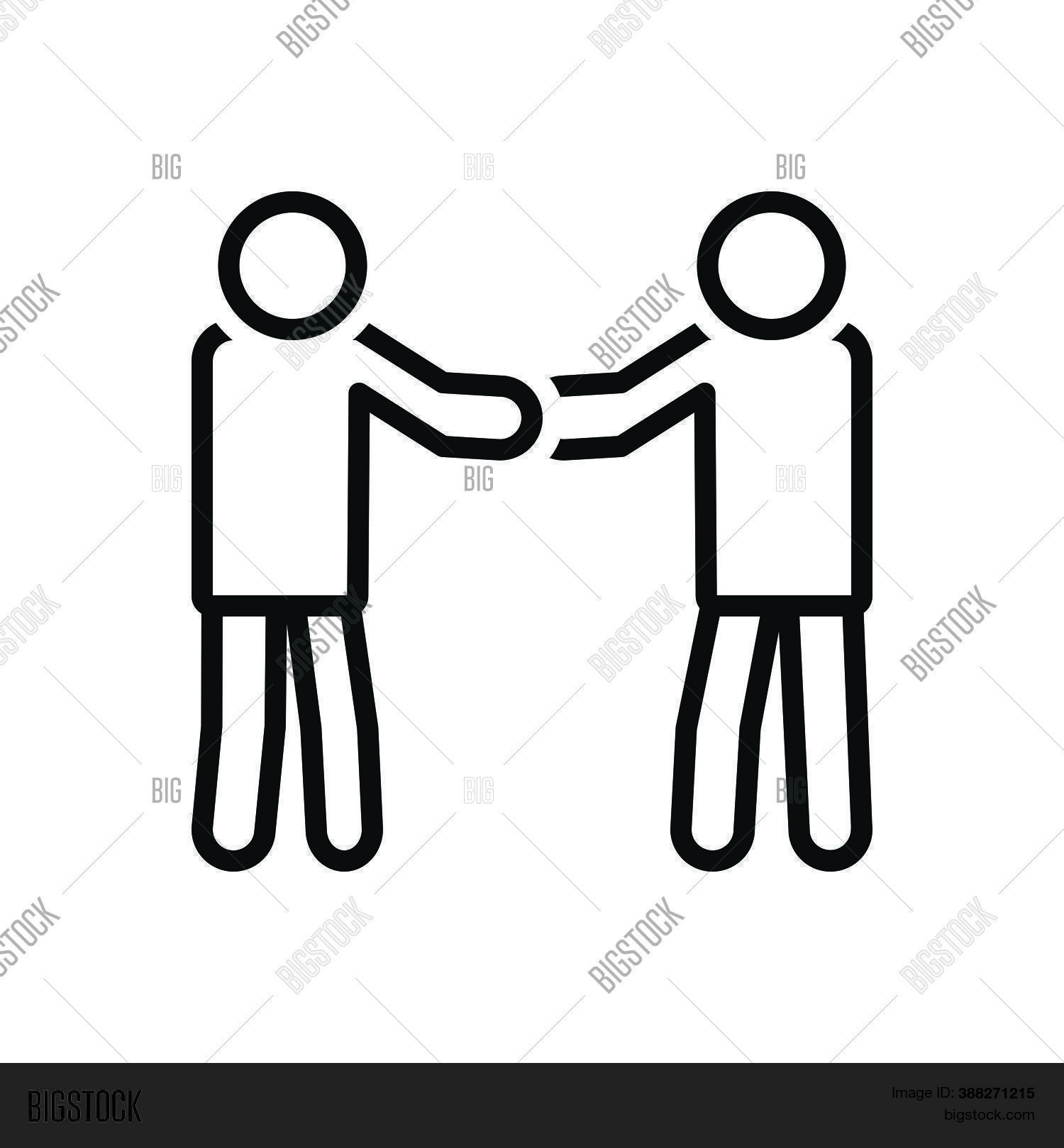 Black Line Icon Vector & Photo (Free Trial) | Bigstock