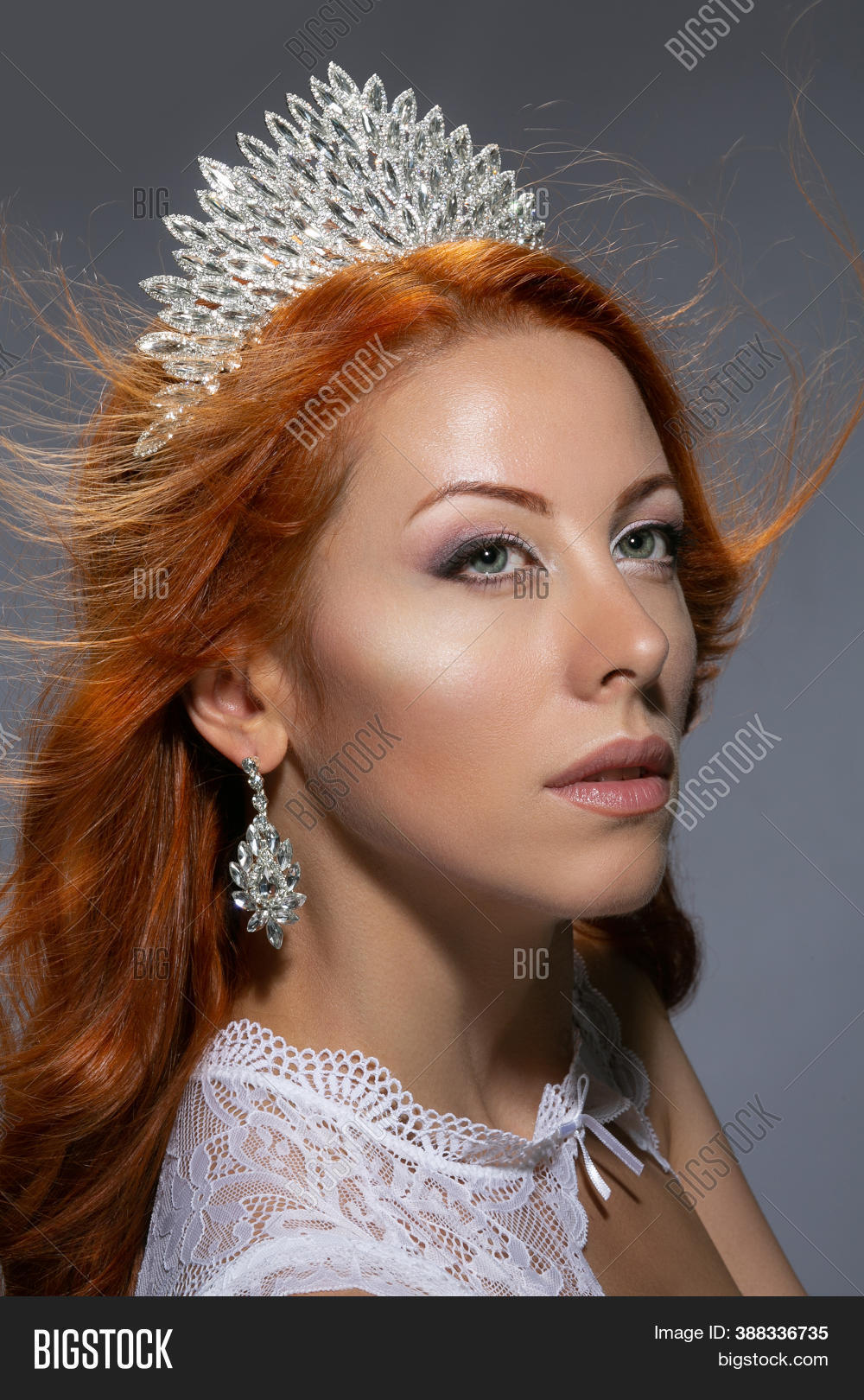 Beauty Queen Crown On White Background