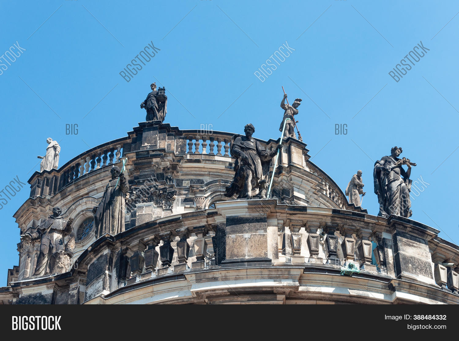 Statues On Top Dresden Image & Photo (Free Trial) | Bigstock
