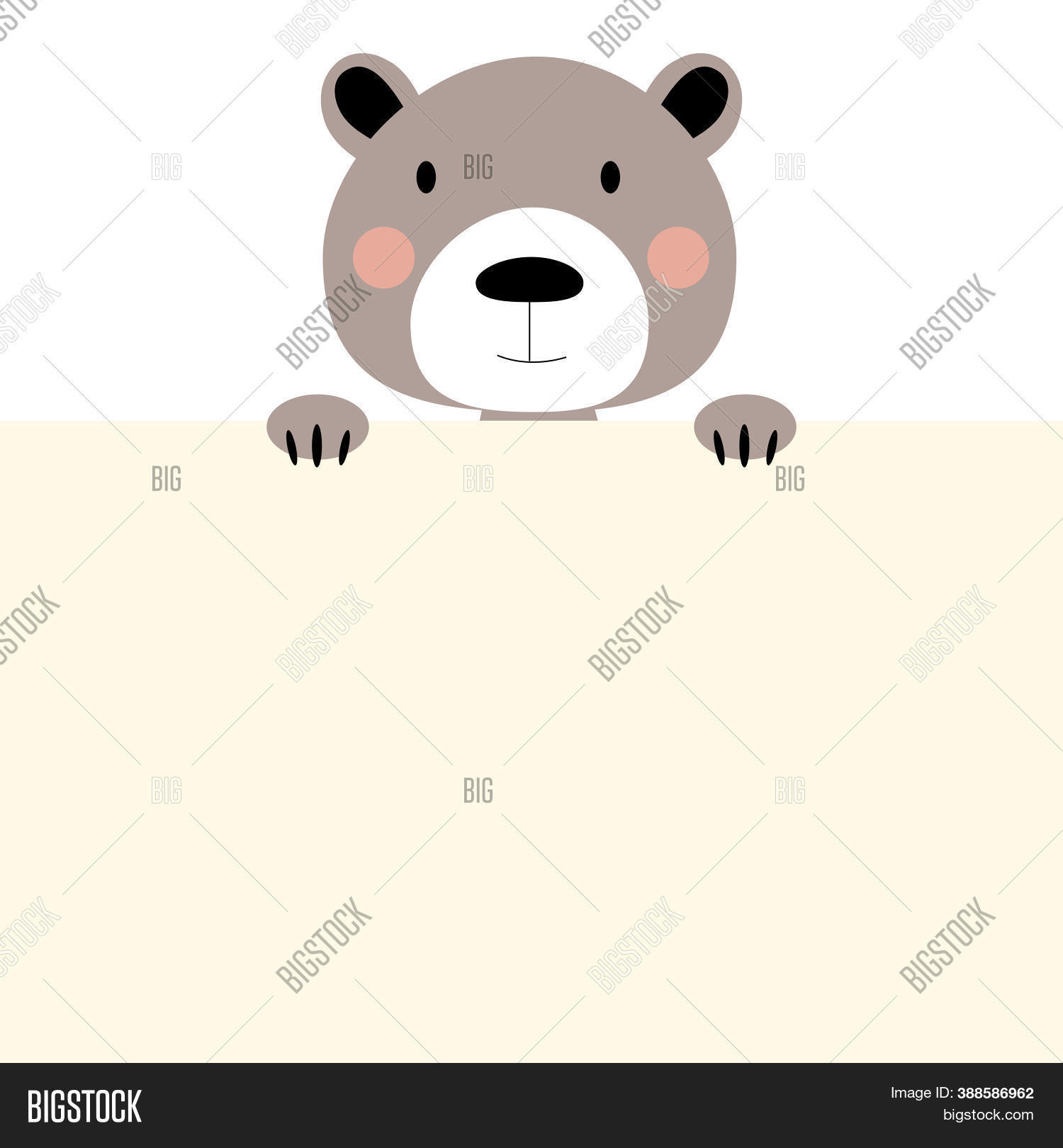 Cute Animal Bear Empty Image & Photo (Free Trial) | Bigstock