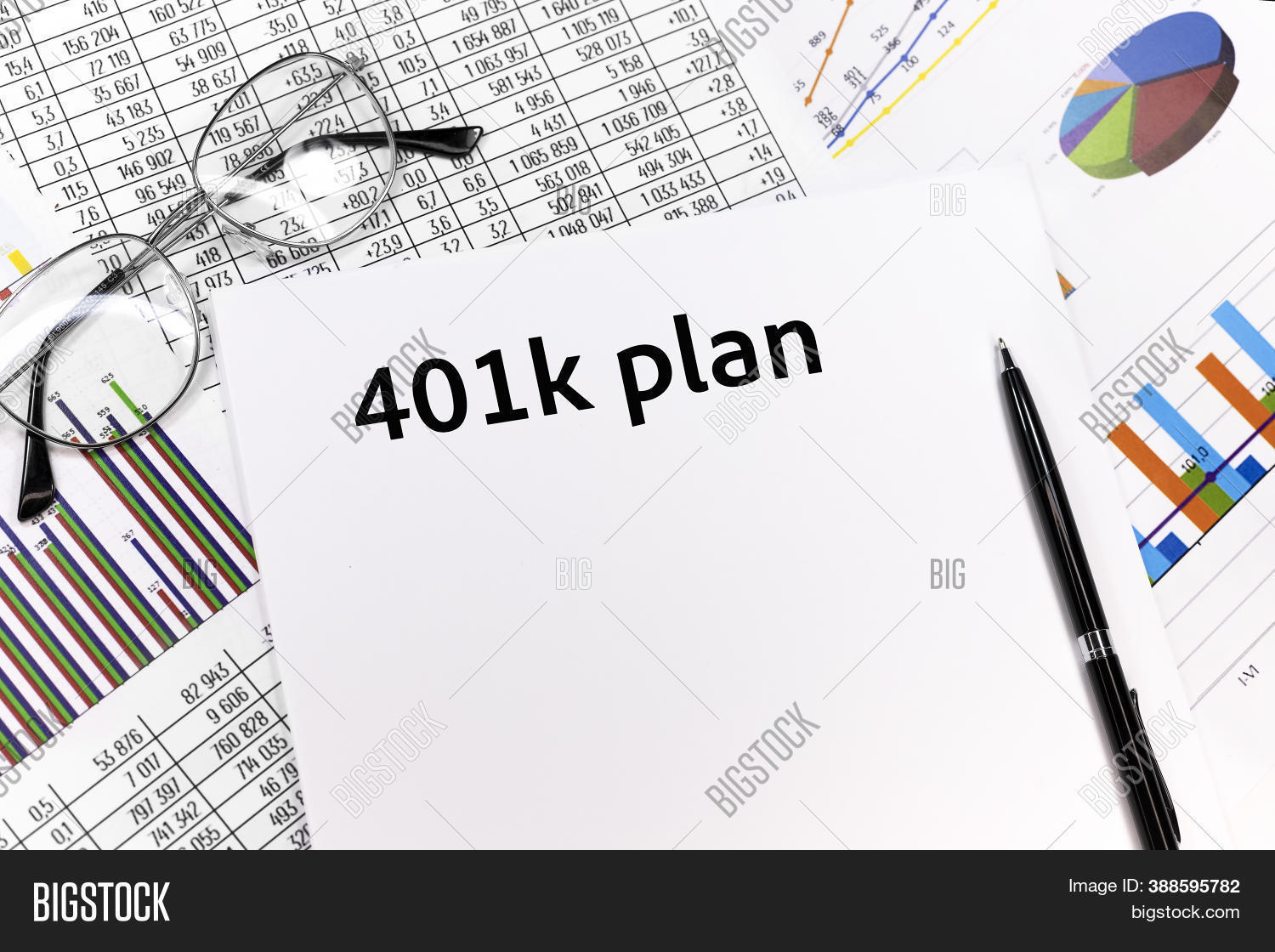Paper 401k Plan On Image & Photo (Free Trial) | Bigstock