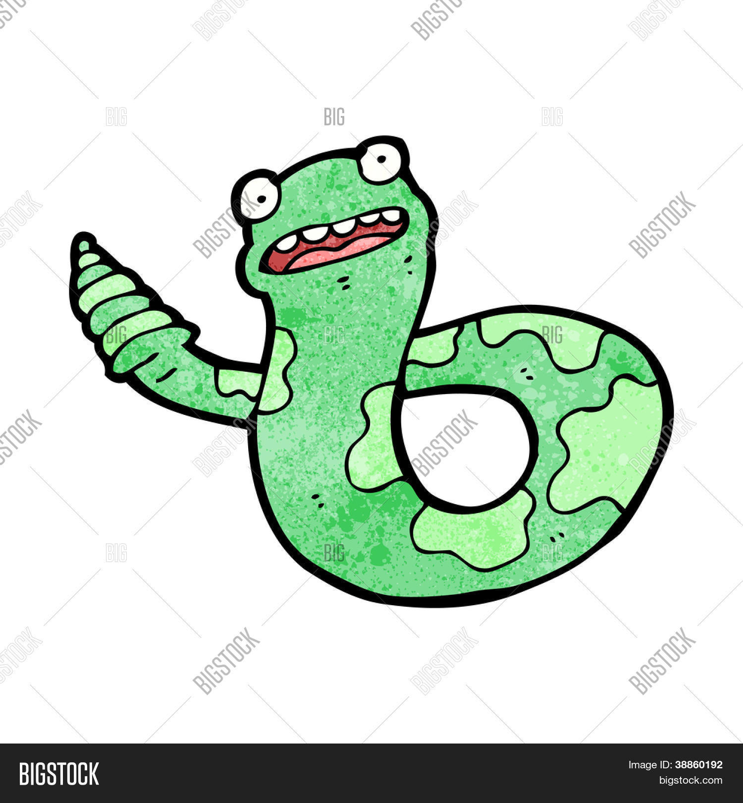 Cartoon Rattlesnake Vector & Photo (Free Trial) | Bigstock