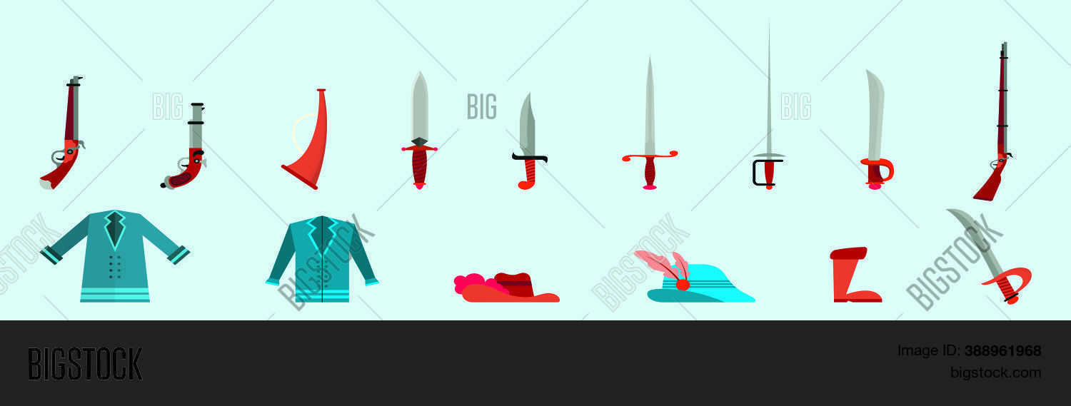 Set Musketeers Modern Vector & Photo (Free Trial) | Bigstock