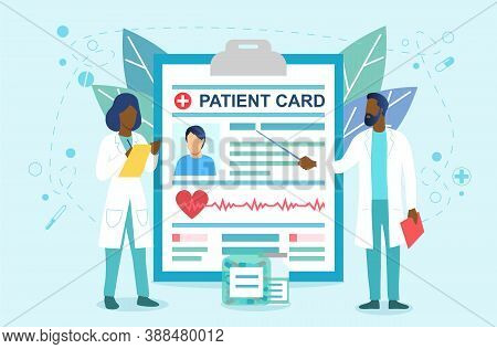 Patient Card Vector Vector & Photo (Free Trial) | Bigstock