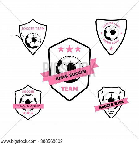 Girls Soccer Vector