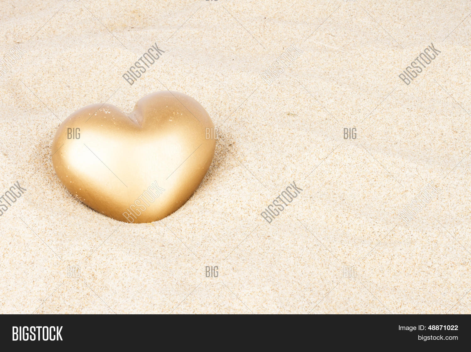 Golden Heart Sand Image & Photo (Free Trial) | Bigstock