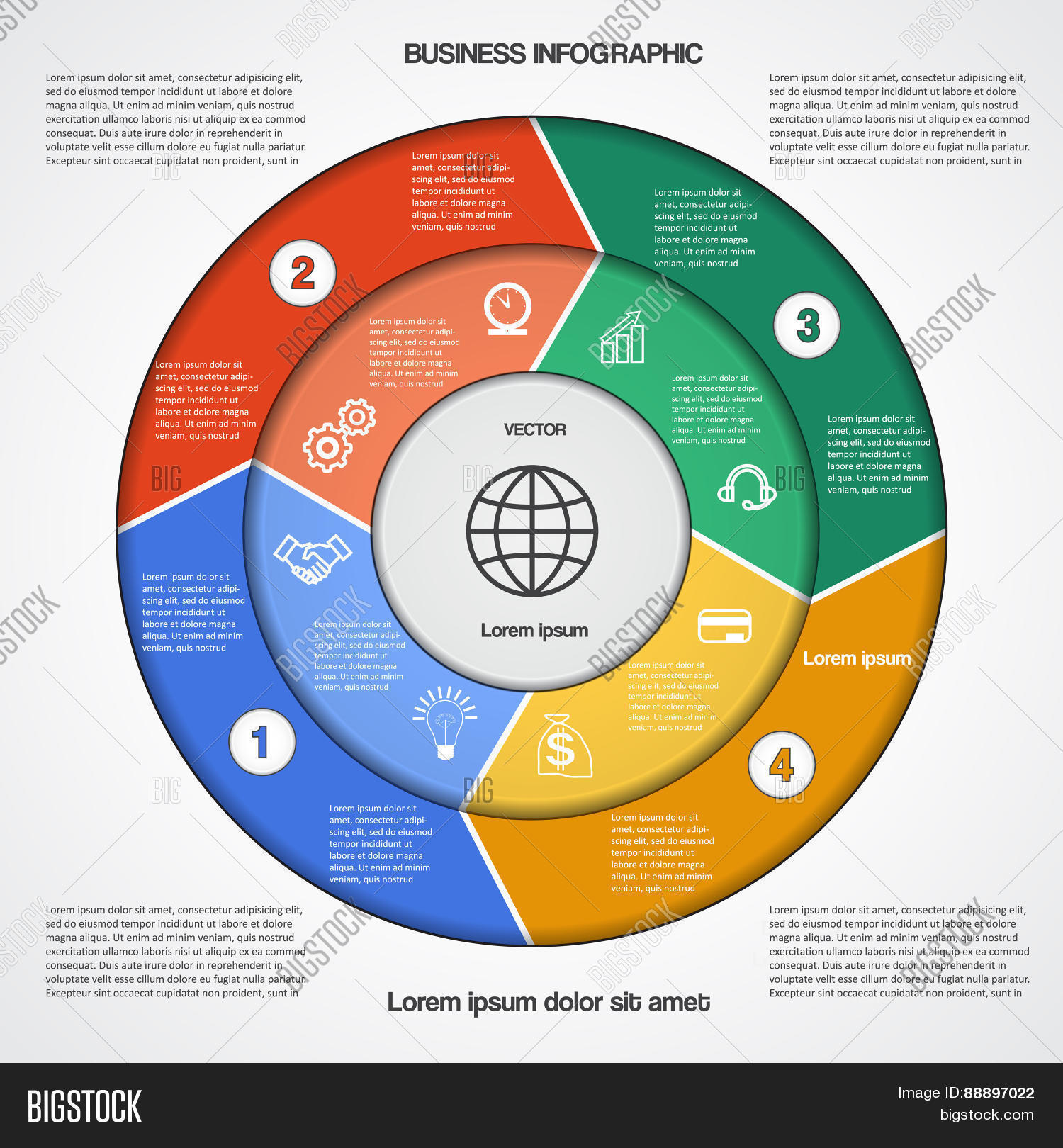 Circular Infographic Vector & Photo (Free Trial) | Bigstock