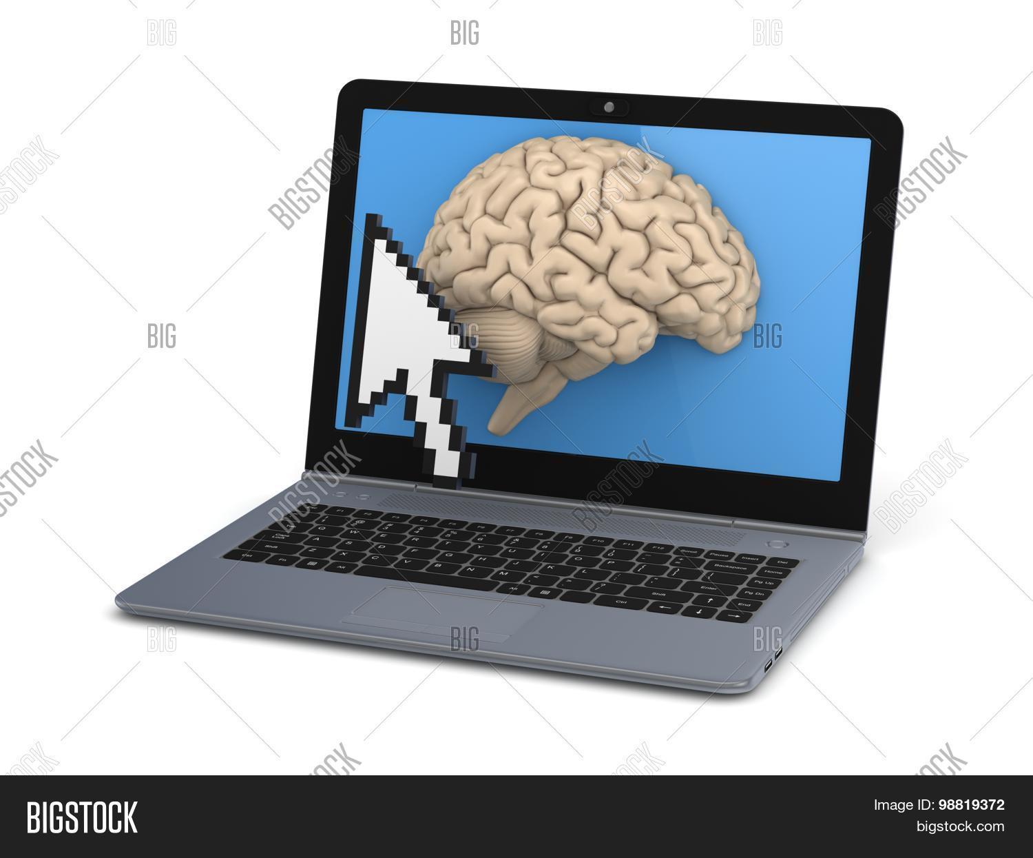 Human Brain On Screen Image & Photo (Free Trial) | Bigstock