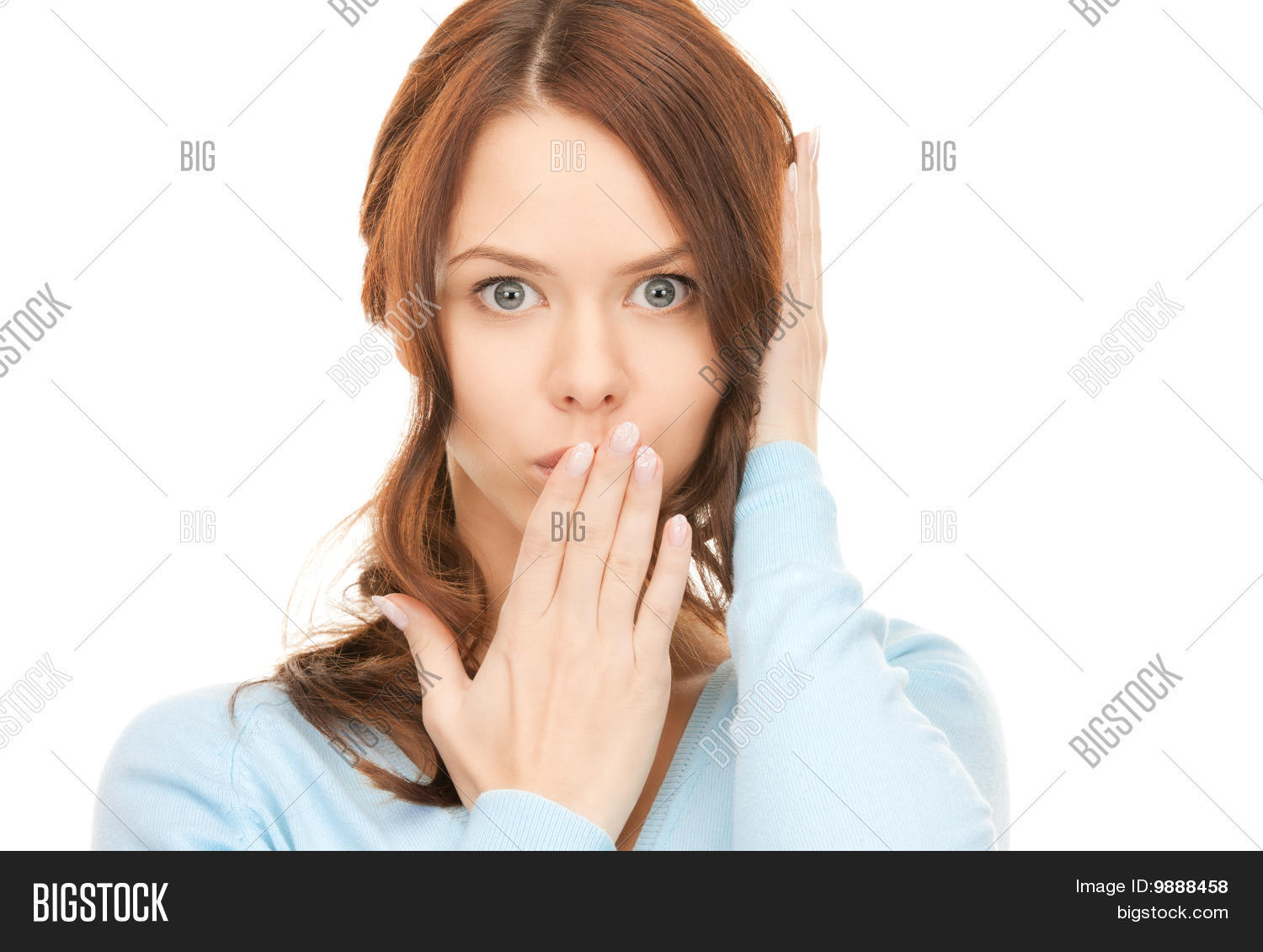 Hand Over Mouth Image & Photo (Free Trial) | Bigstock
