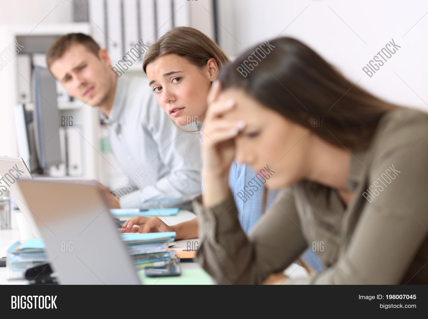 Sad Workers Looking Image & Photo (Free Trial) | Bigstock