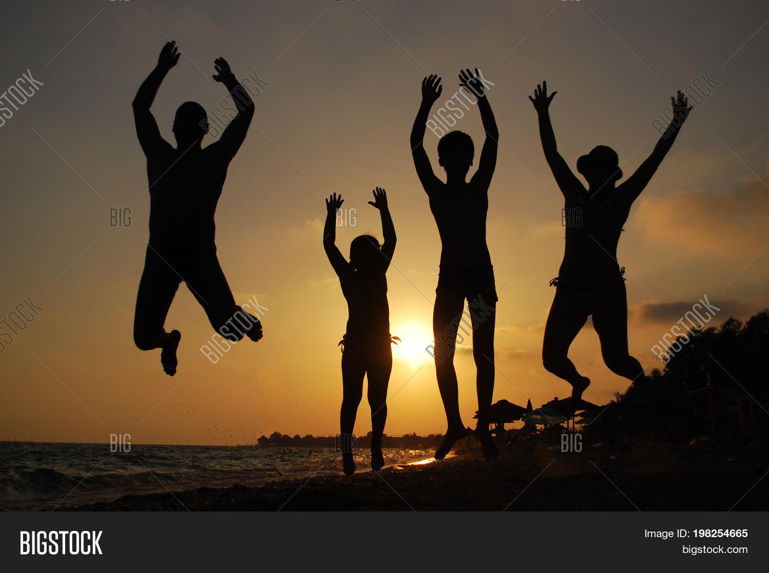 Family Jumping On Image & Photo (Free Trial) | Bigstock