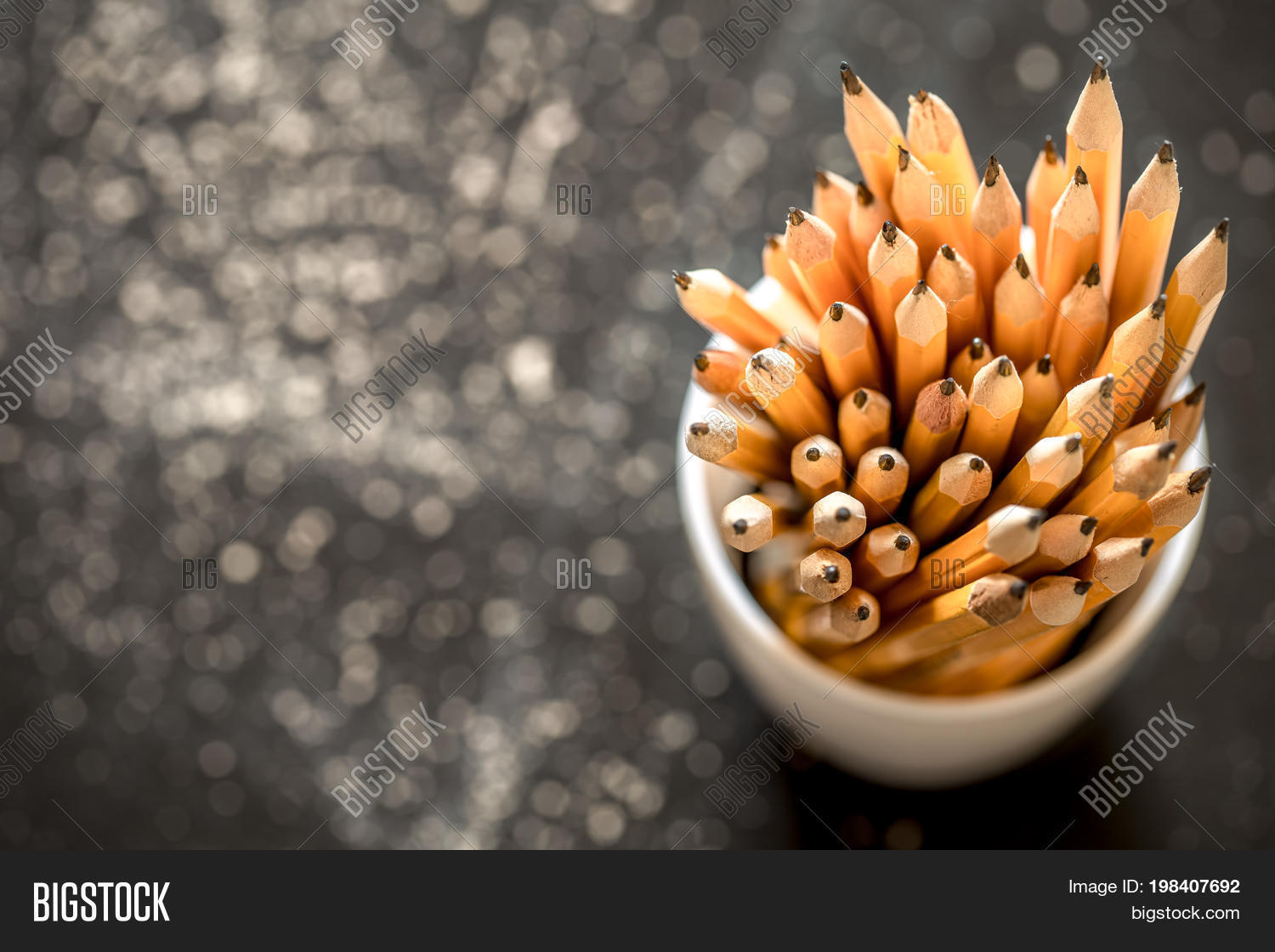 Stack Pencils Glass Image & Photo (Free Trial) | Bigstock