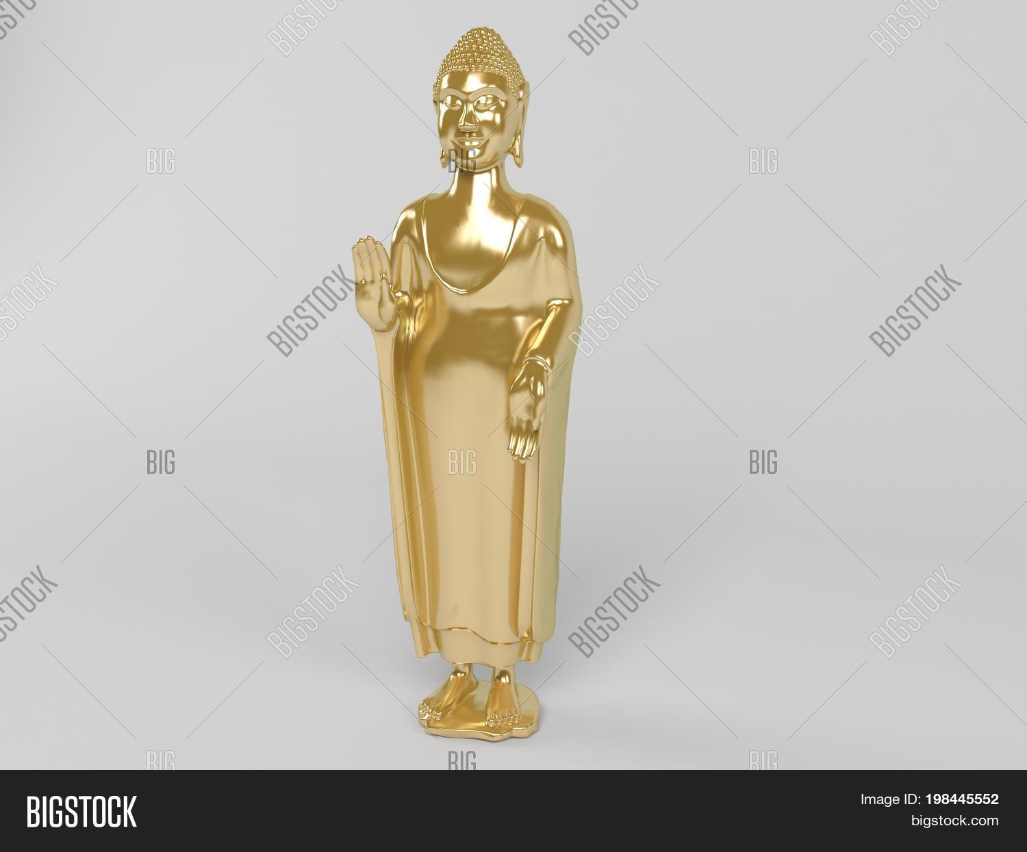 3D Golden Statue Image & Photo (Free Trial) | Bigstock