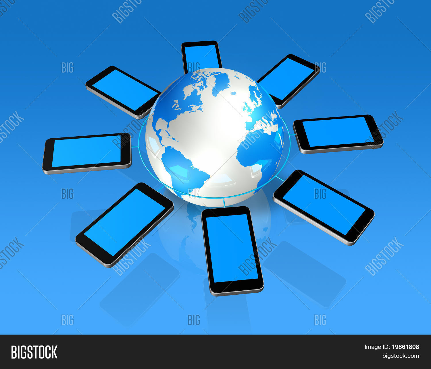 3D Mobile Phones Image & Photo (Free Trial) | Bigstock