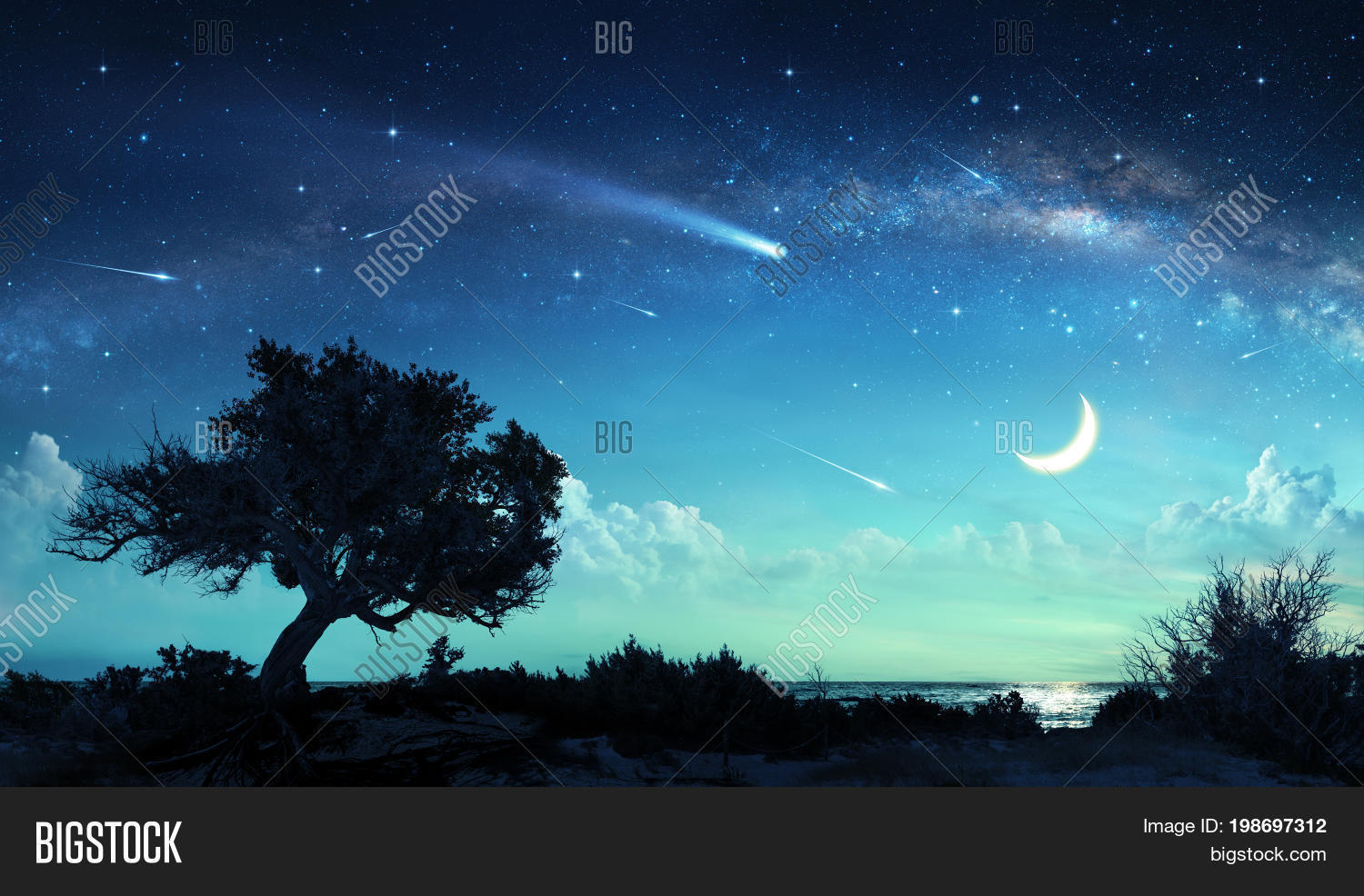 Shooting Stars Fantasy Image & Photo (Free Trial) | Bigstock