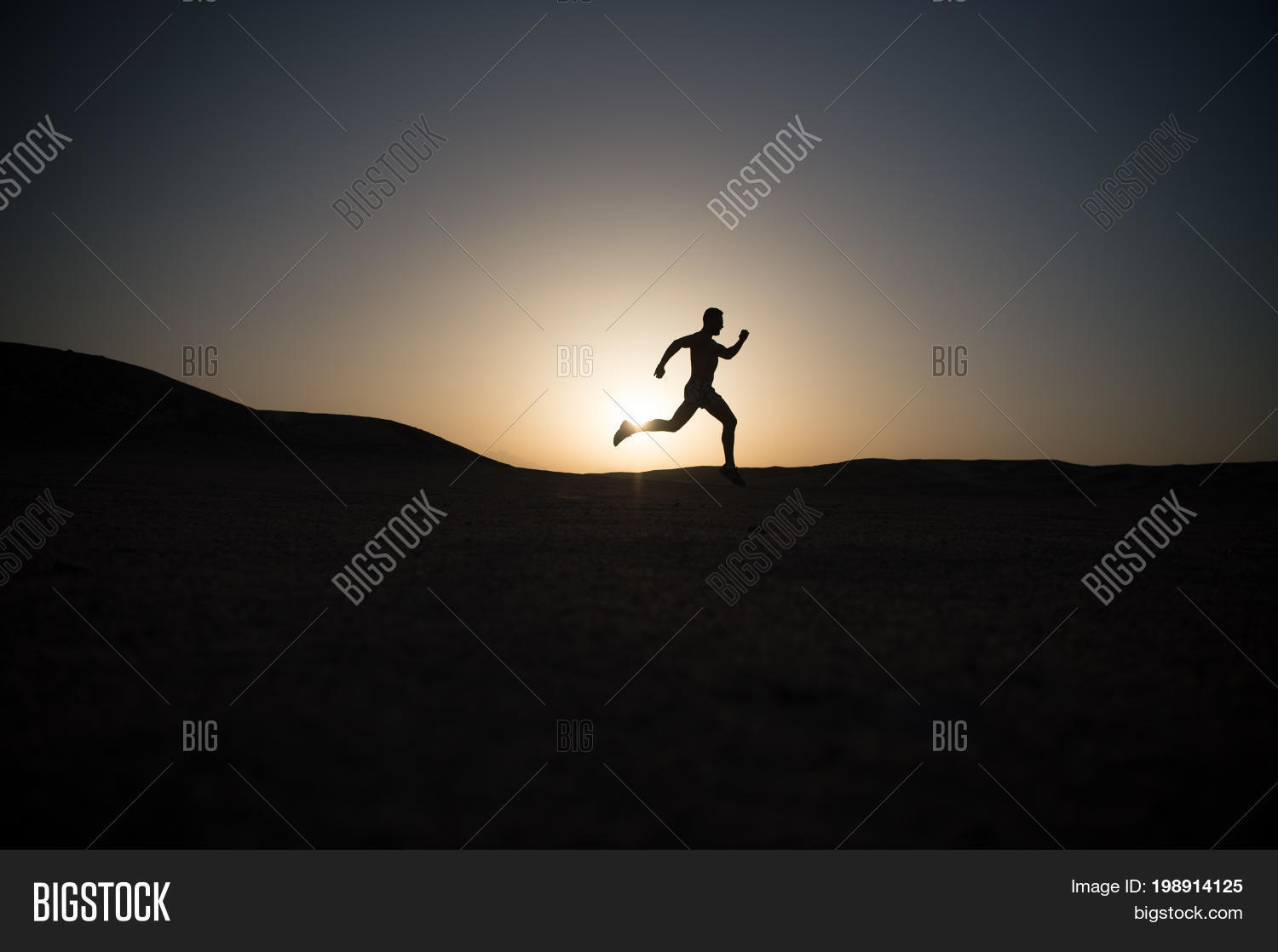 Man Running Silhouette Image & Photo (Free Trial) | Bigstock