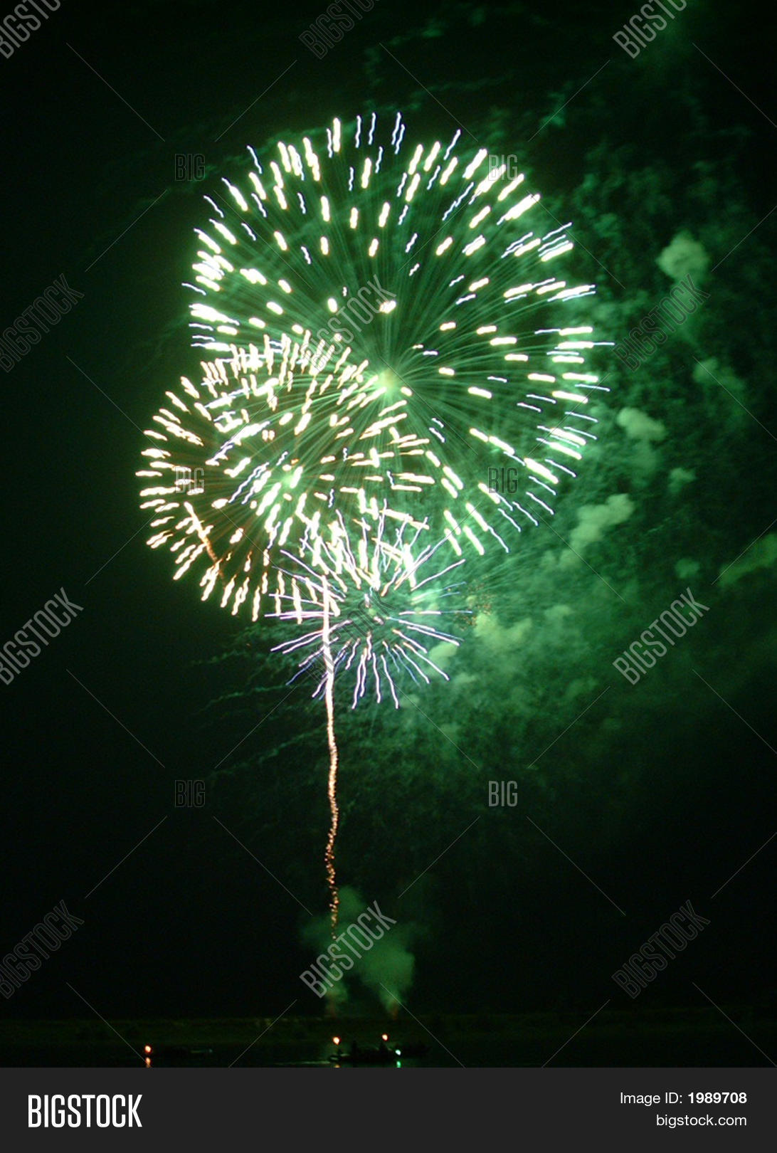 Fireworks Green Image & Photo (Free Trial) | Bigstock