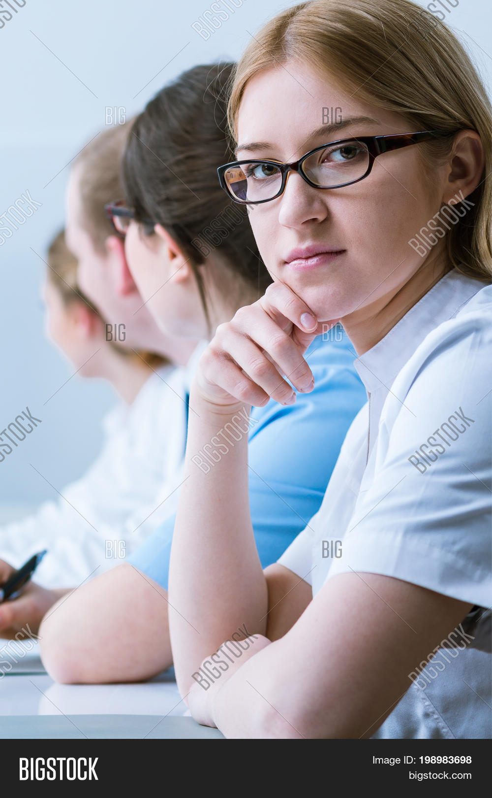 Female Student Glasses Image & Photo (Free Trial) | Bigstock