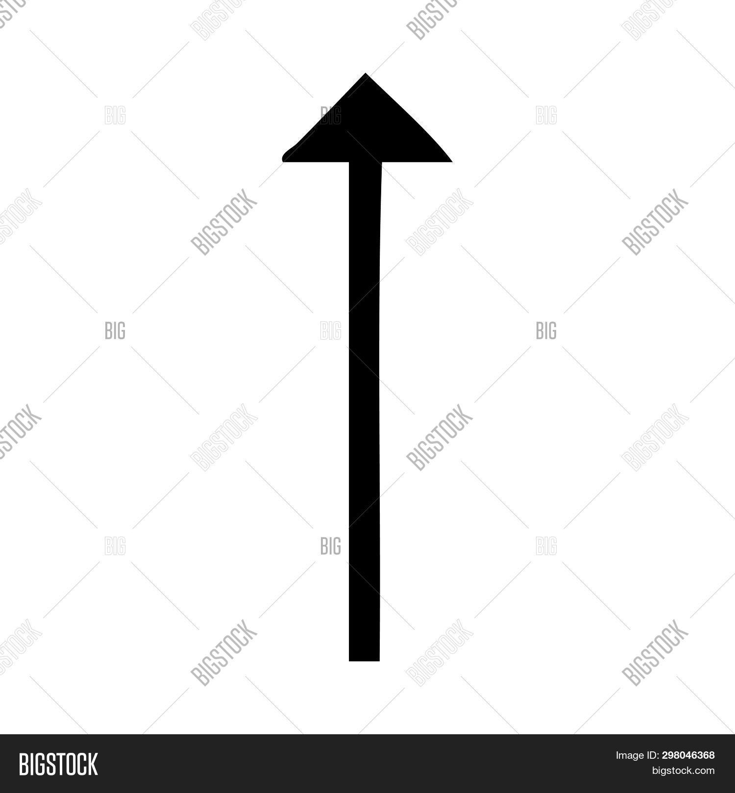 Flat Symbol Long Arrow Image & Photo (Free Trial) | Bigstock