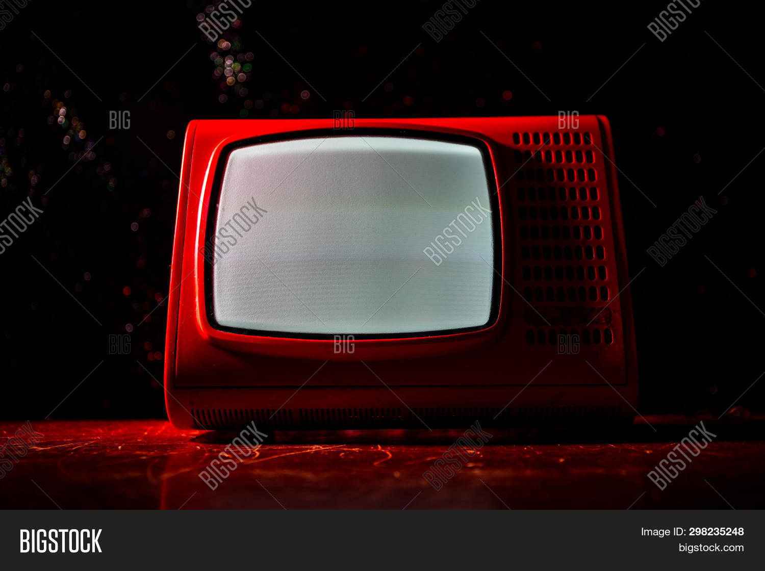 Old Vintage Red Tv Image & Photo (Free Trial) | Bigstock