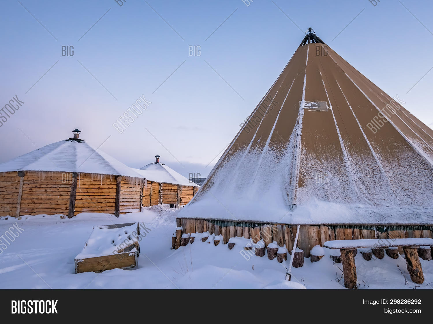 Wooden Huts Canvas Image & Photo (Free Trial) | Bigstock