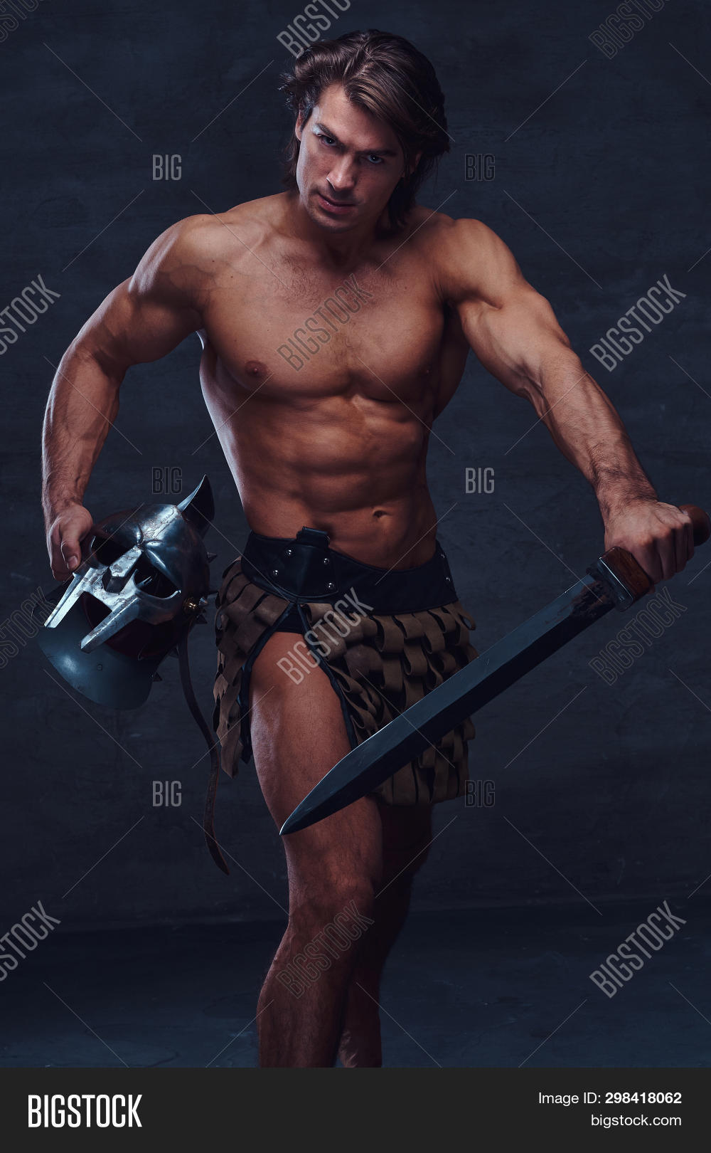 Muscular Man Sword Image & Photo (Free Trial) | Bigstock