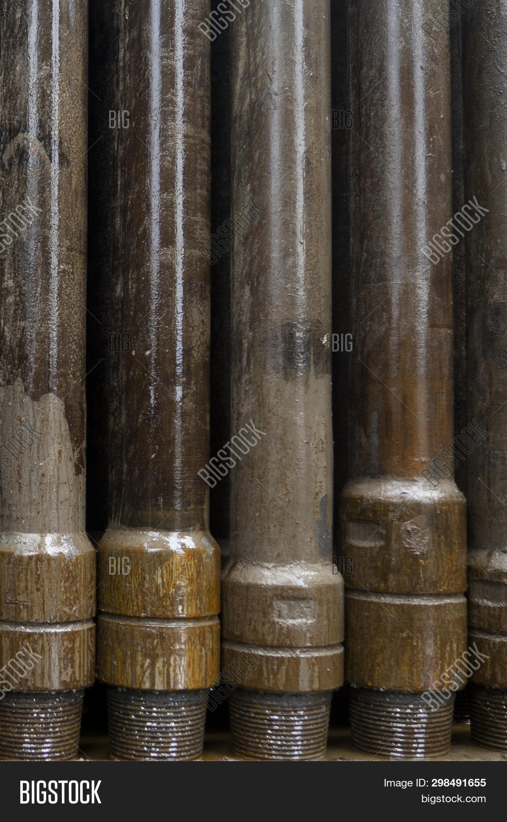 Oil Drill Pipe. Rusty Image & Photo (Free Trial) | Bigstock