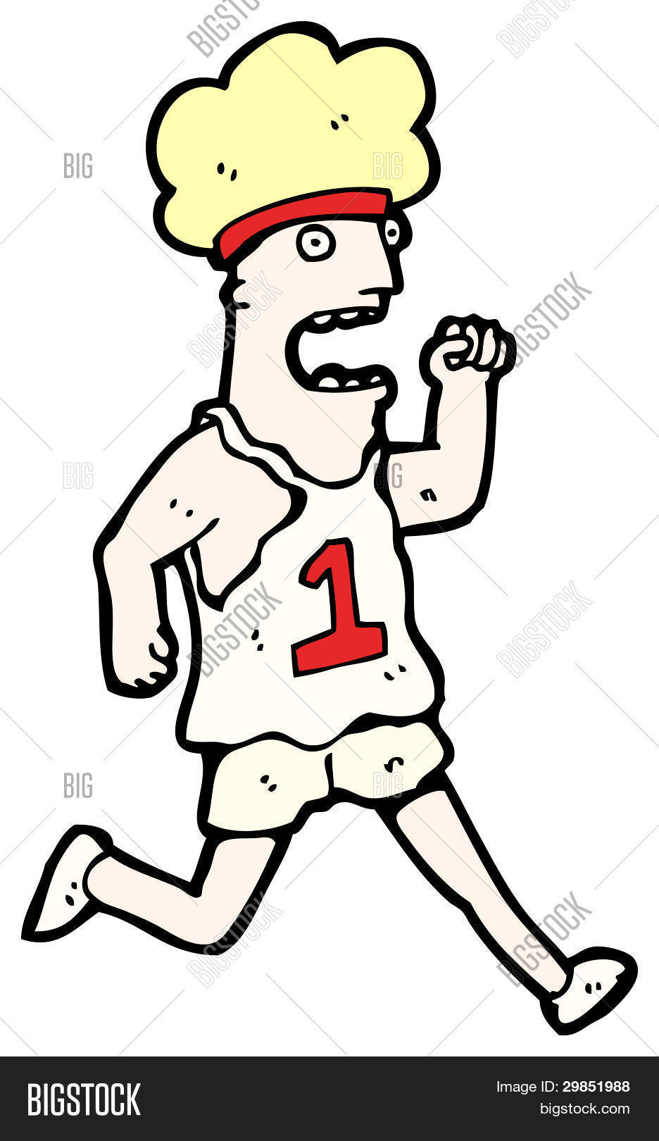 Running Man Cartoon Image & Photo (Free Trial) | Bigstock