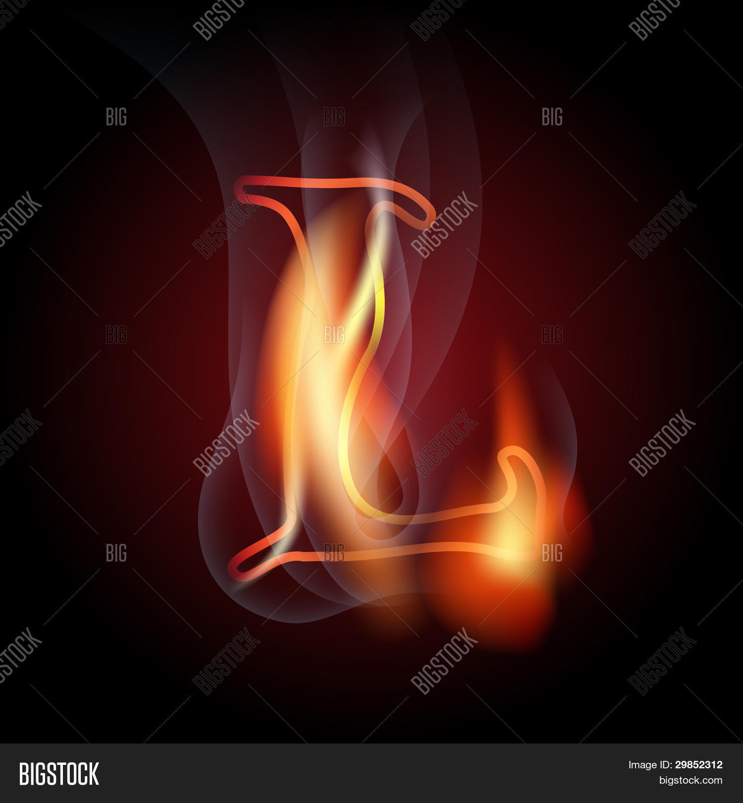 Fire Burning Latin Vector & Photo (Free Trial) | Bigstock