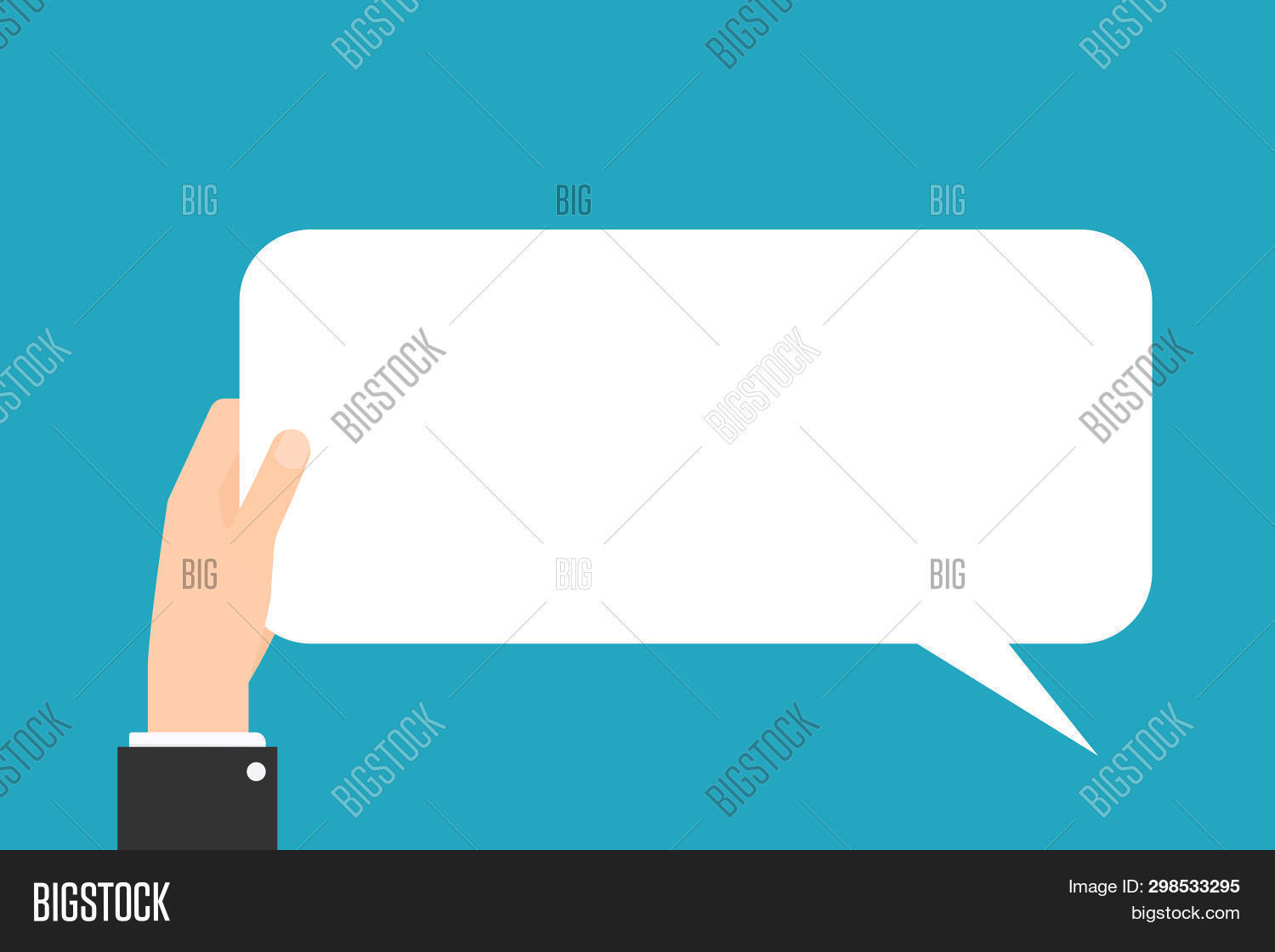 Hand Holding Speech Image & Photo (Free Trial) | Bigstock
