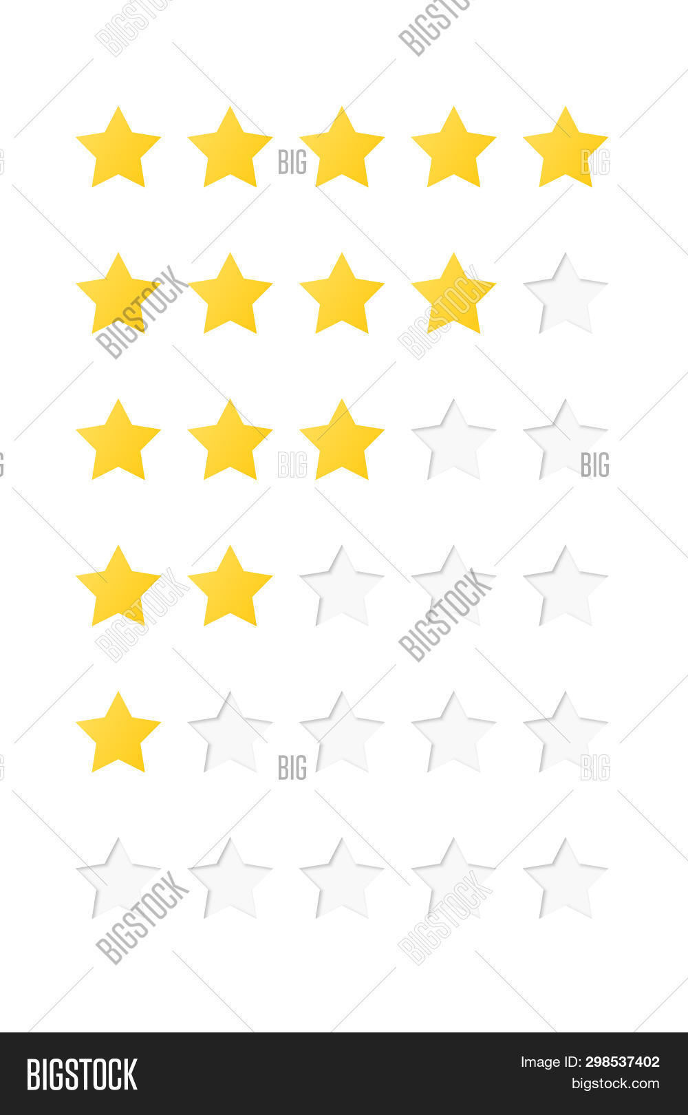 Star Rating System. Image & Photo (Free Trial) | Bigstock