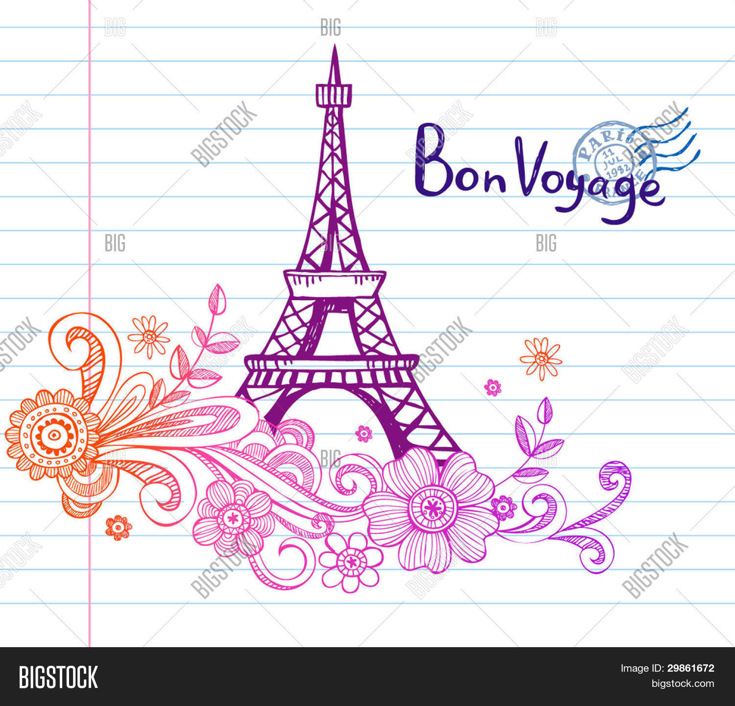 Eiffel Tower Paris, Vector & Photo (Free Trial) | Bigstock
