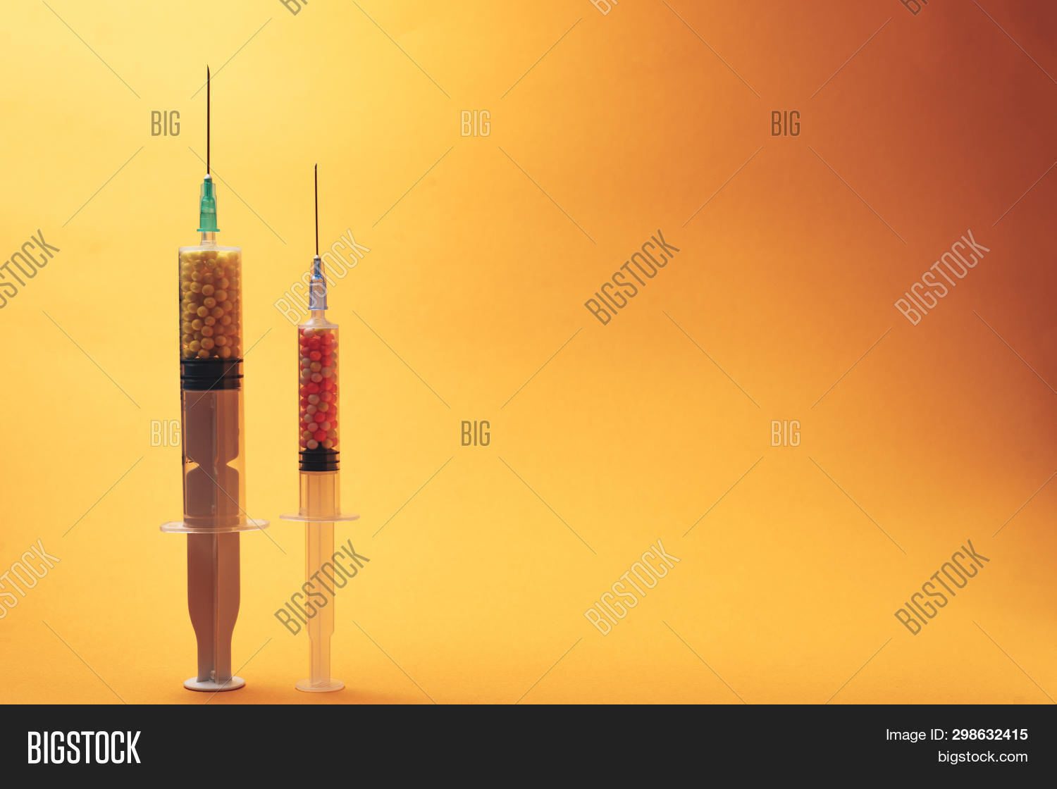 Two Syringes Color Image & Photo (Free Trial) | Bigstock