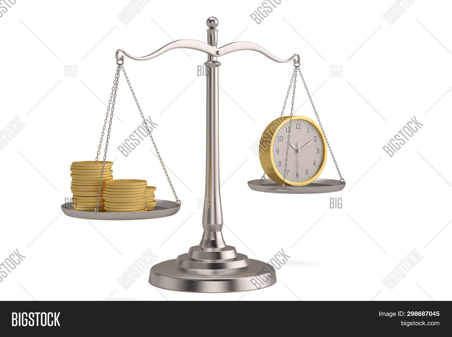 Gold Coins Clock On Image & Photo (Free Trial) | Bigstock