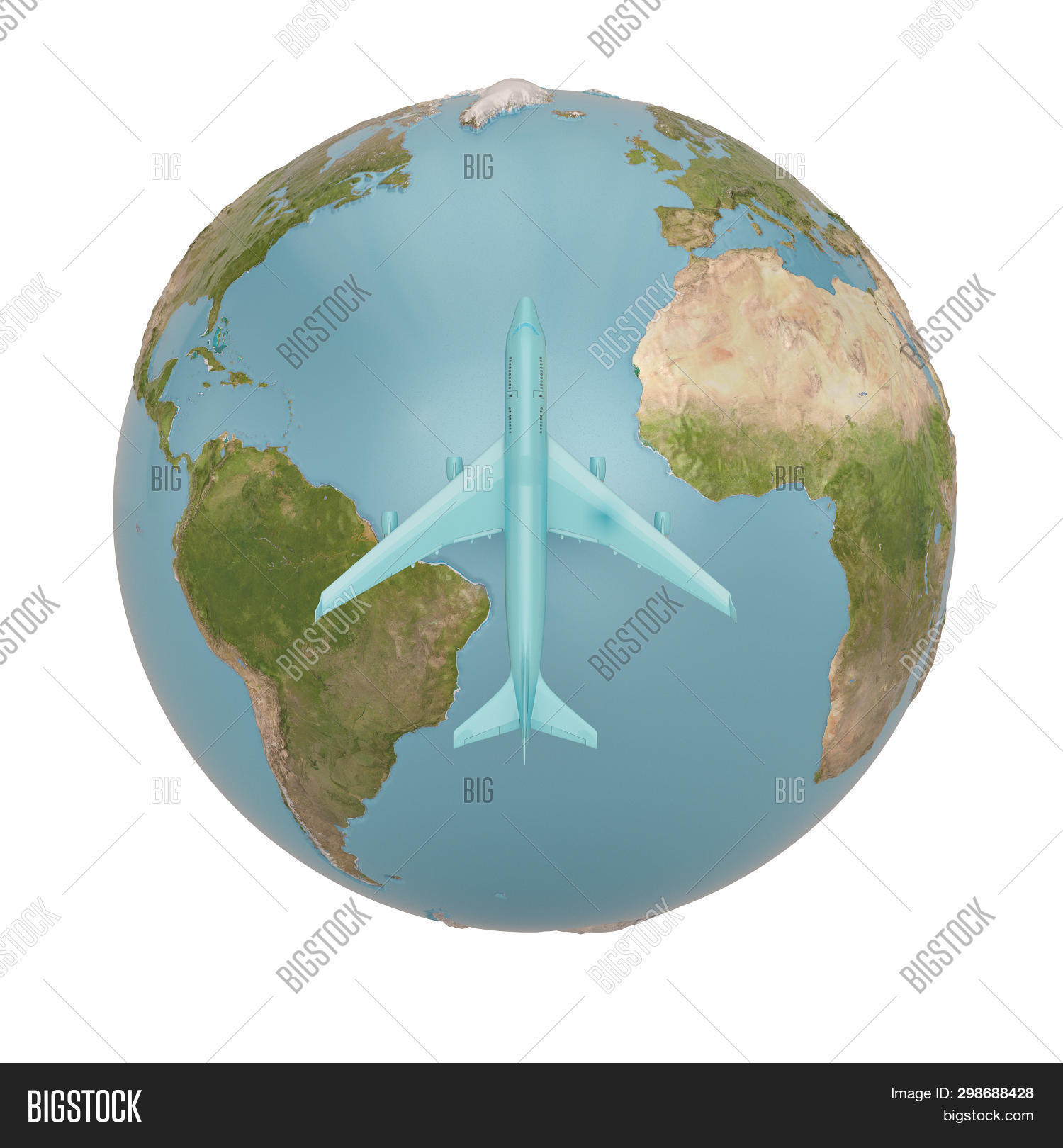 Blue Jet Airplane Image & Photo (Free Trial) | Bigstock