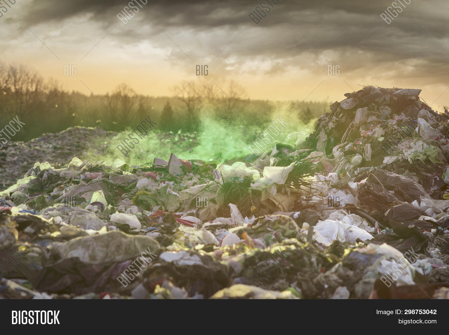 Sunrise On Huge Trash Image & Photo (Free Trial) | Bigstock