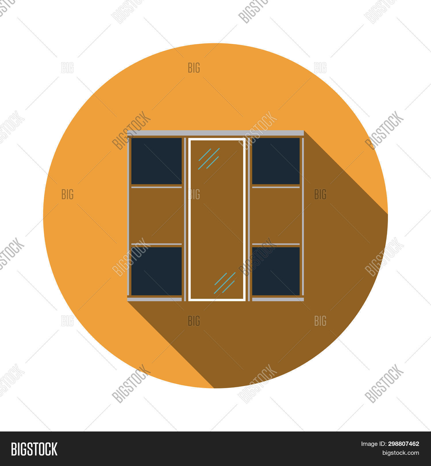 Wardrobe Closet Icon Vector & Photo (Free Trial) | Bigstock
