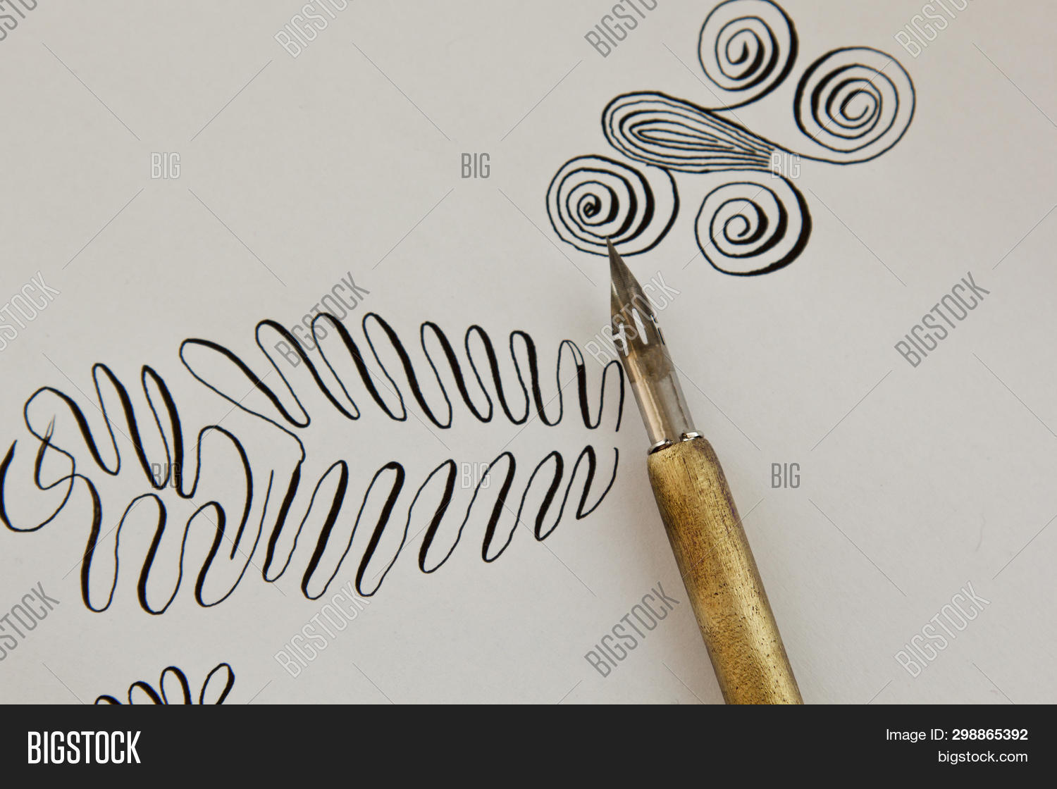 Patterns Drawn Ink Pen Image & Photo (Free Trial) | Bigstock