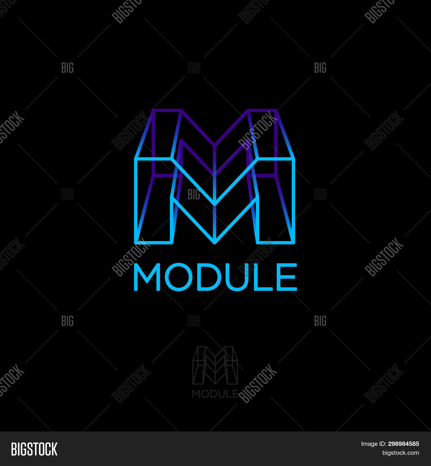 M Monogram, Module, Vector & Photo (Free Trial) | Bigstock