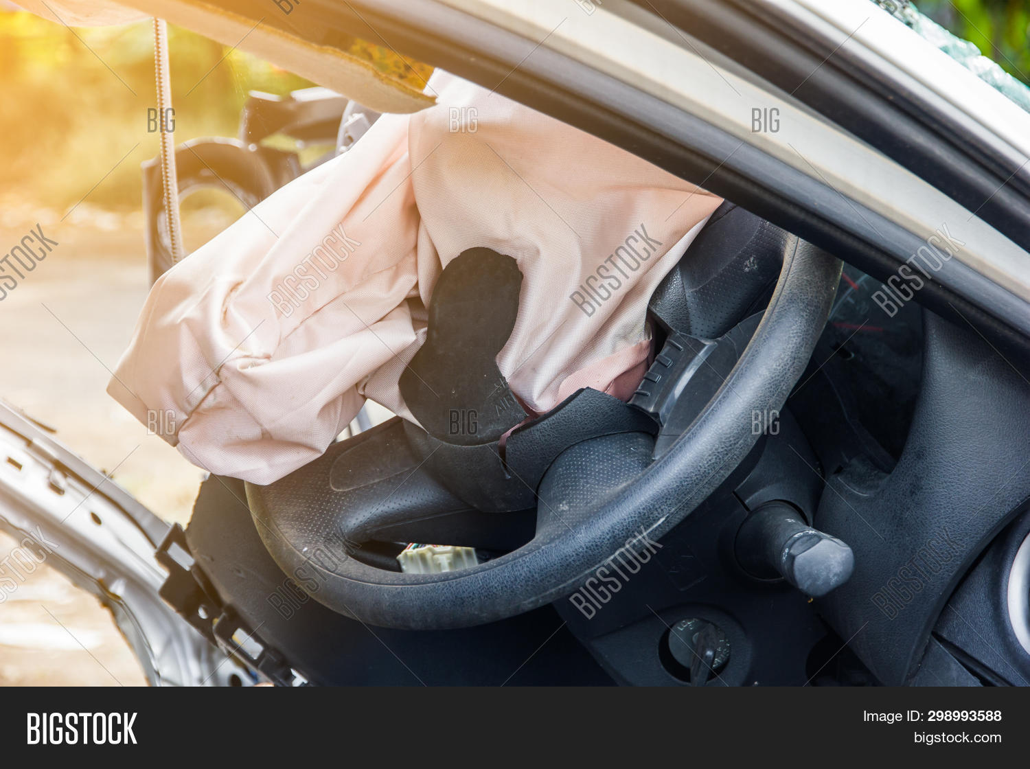 Airbag Exploded Car Image & Photo (Free Trial) | Bigstock