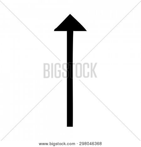 Flat Symbol Long Arrow Image & Photo (Free Trial) | Bigstock