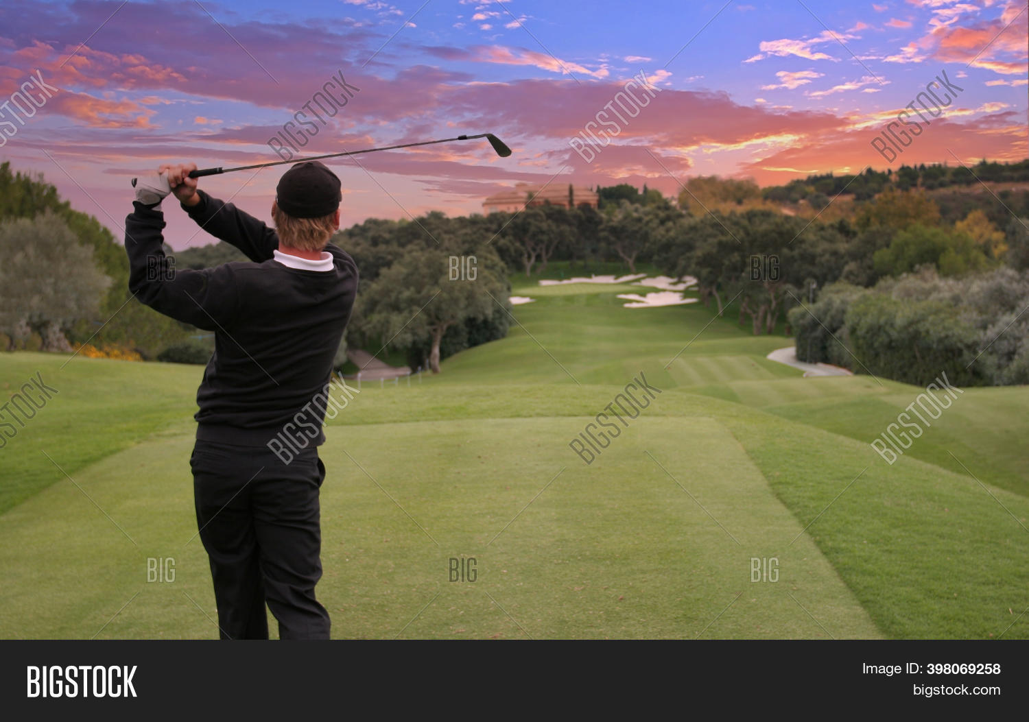 Man Golf Swing Image & Photo (Free Trial) | Bigstock